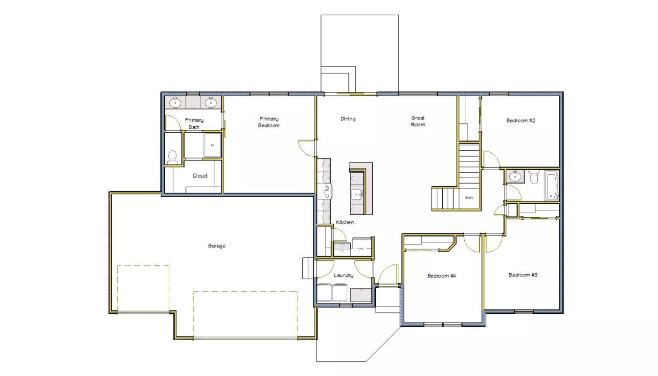 The Linden Floor Plan - Sky Creek Homes